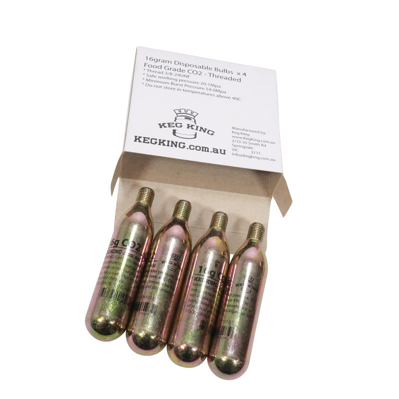 Co2 patroner 16 gram med gevind - Hjemmebryggeren