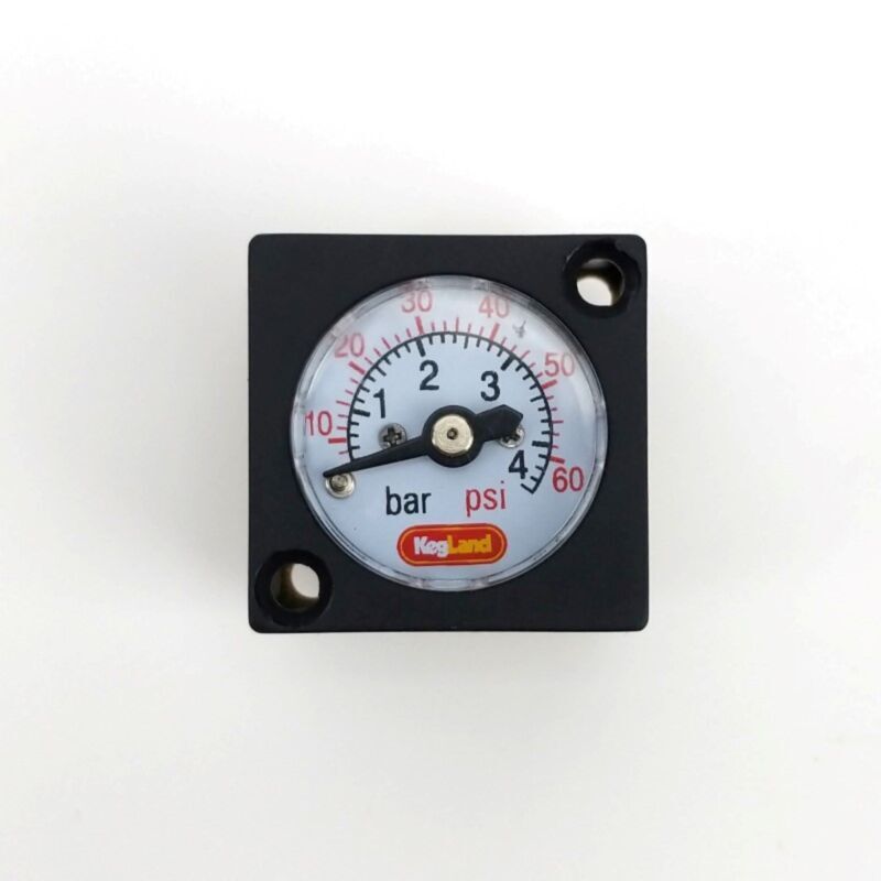Mini manometer 0-60 psi (0-4 bar) - Hjemmebryggeren